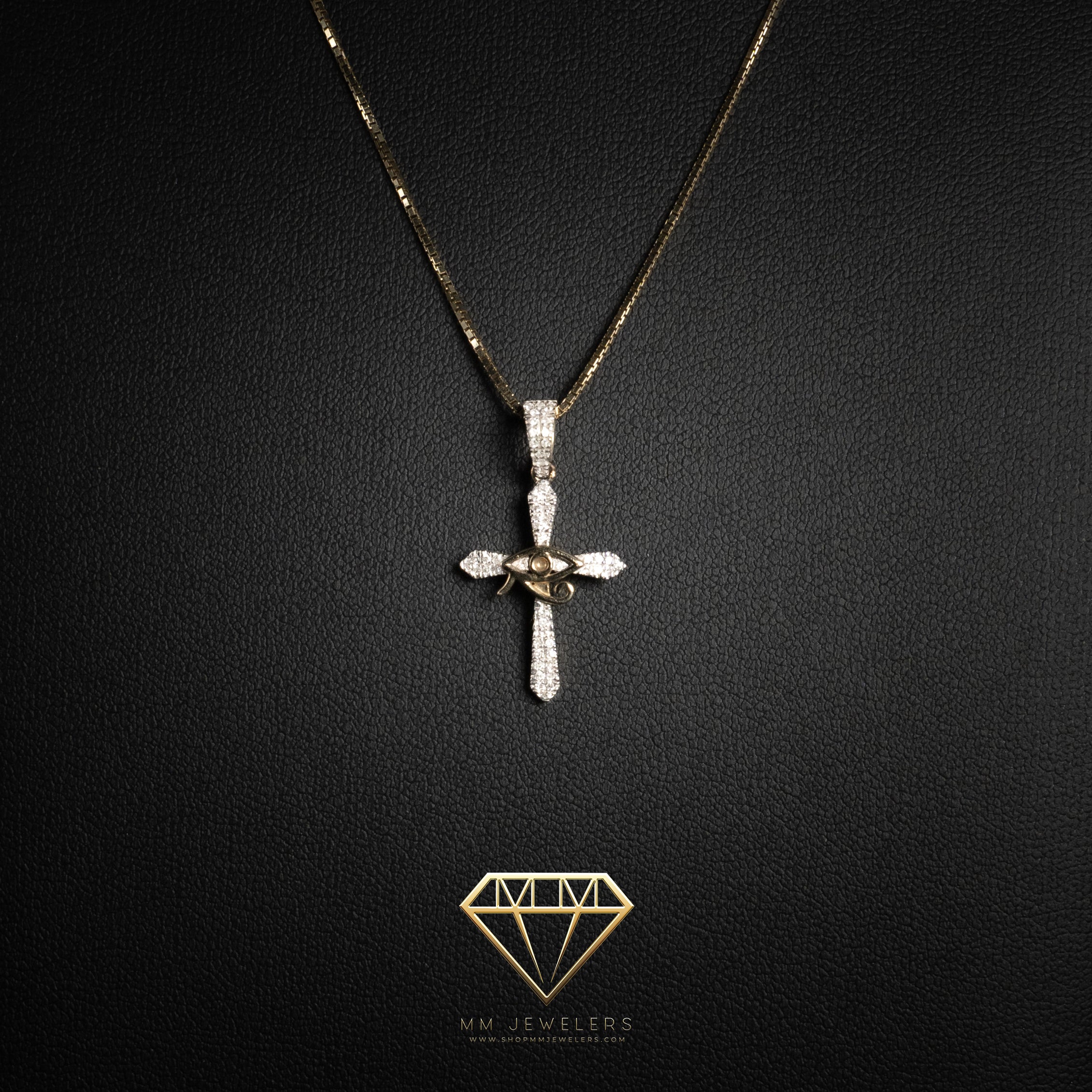 Diamond Cross 10k Solid Gold – MMJ