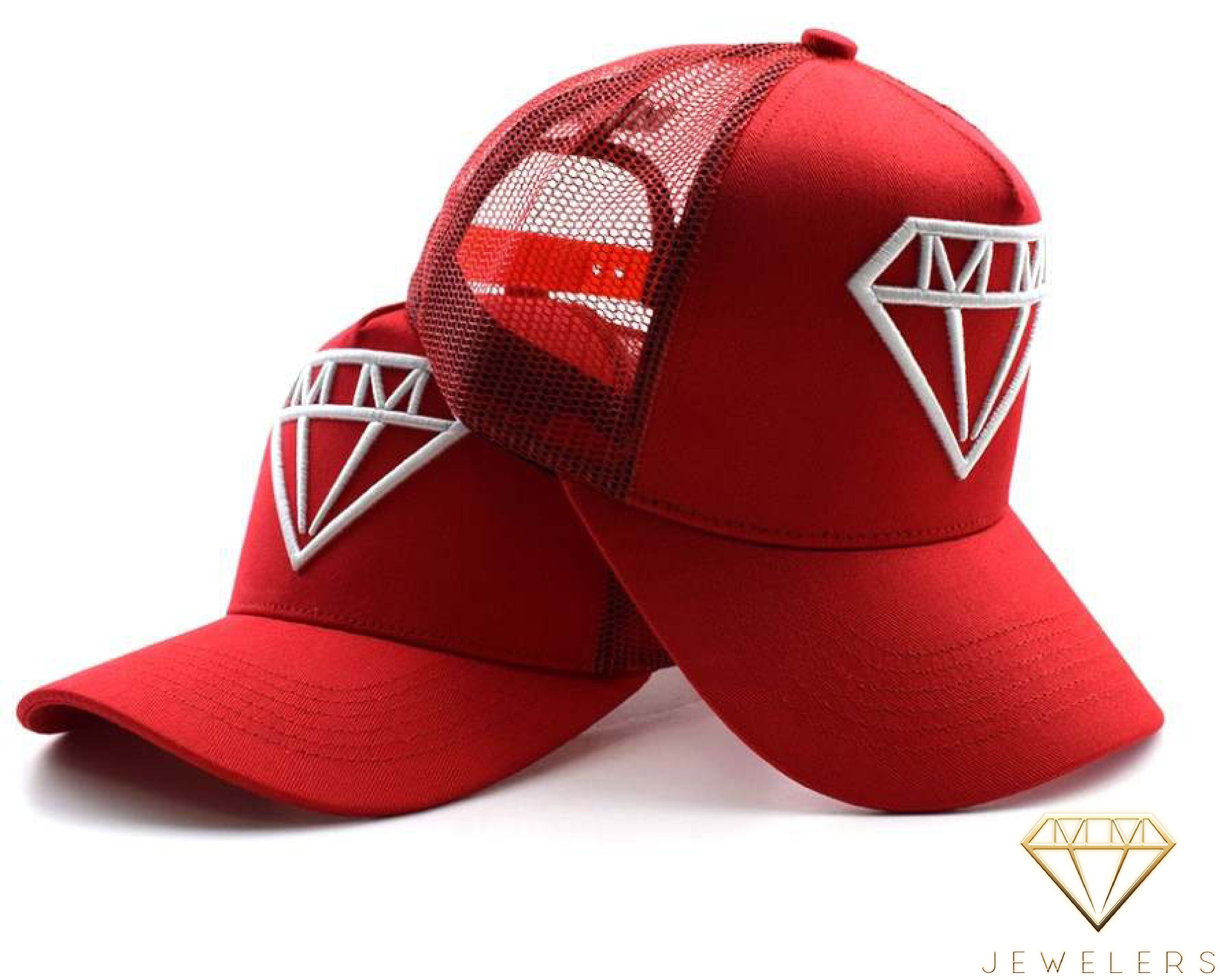 MMJ Diamond Logo Mesh Cap (Black on Black)